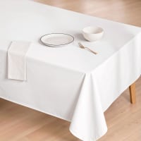 Mantel antimanchas floral texturizado crudo 140x100 cm Tarel | Maisons ...