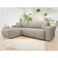 Sofá rinconero de color marrón claro 147x80x238cm Comfivo 135 | Maisons ...