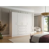 Armadio portadocumenti, 4 scomparti, serratura, grigio 140x90x40cm ...