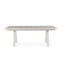 Table de jardin à rallonge avec plateau couleur teck Elias | Maisons du ...