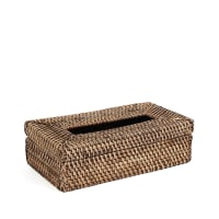 Cesta redonda de hojas de plátano, marrón 16x15 cm MARCY | Maisons du Monde