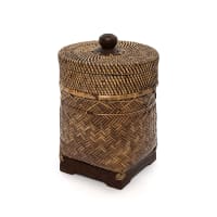 Cesto in foglia di banana marrone 50x50x55 cm Chingon | Maisons du Monde