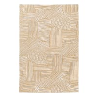 Alfombra de exterior crudo y marrón 160x230 cm Zebena | Maisons du Monde