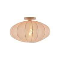 Lámpara de techo de fibra natural marrón de 75x45x95 cm Lumaya ...