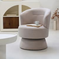 Drehsessel aus Stoff, Taupe Moïse | Maisons du Monde