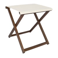 Taburete de madera y metal 45x45x53 | Maisons du Monde