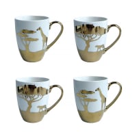 Tazas de té doradas orientales - lote de 6 | Maisons du Monde