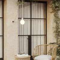 Lámpara de enchufe para exterior eiva ip65 con pantalla irrompible unb ...