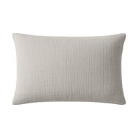 Taie d'oreiller 65x65 cm Gaze de Coton Lavé Gris Glacier Pur | Maisons ...
