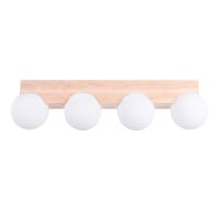 Plafonnier Acier Bois/Noir GU10 4 Verdo Verdo | Maisons du Monde