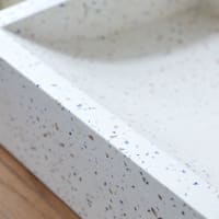 Lavabo redondo de terrazo color crema ∅ 39 cm Gina | Maisons du Monde