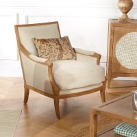 Butaca bergère de lino y lana lino Victor | Maisons du Monde
