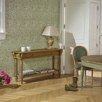 Console style shabby chic en chêne, double plateau marron Eugenie ...