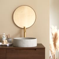 Vasque ronde en terrazzo cream ∅ 39 cm Gina | Maisons du Monde