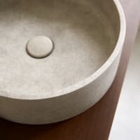 Lavabo tondo cemento grey ∅ 36 cm Micha | Maisons du Monde