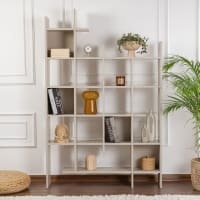 Estantería modular de pared en madera de color beige Aloma | Maisons du ...