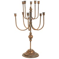 Candelabro de metal dorado 17x17x100h cm | Maisons du Monde