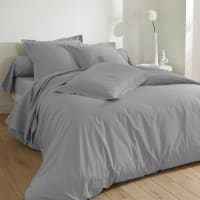Parure de draps en 100% coton gris clair 90x200 + 45x115cm Lisos ...