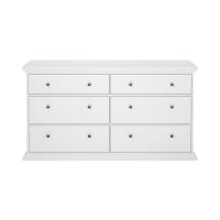 Cómoda de 6 cajones blanco Hazelvale | Maisons du Monde