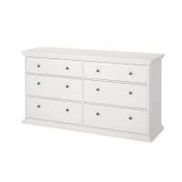 Cómoda de 6 cajones blanco Hazelvale | Maisons du Monde