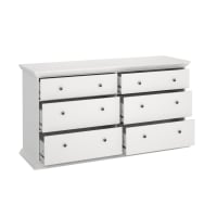Cómoda de 6 cajones blanco Hazelvale | Maisons du Monde