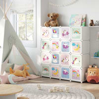 Estantería infantil con 10 cubos de color blanco Damion | Maisons du Monde