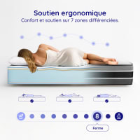 Materasso e coprimaterasso in memory foam 200x200 spessore 30 cm Pack ...
