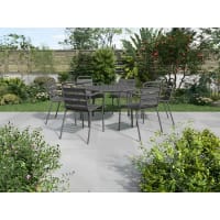Mesa de jardín de teca maciza para 6 personas Mila | Maisons du Monde