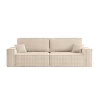 Canapé convertible beige 3 places Feel | Maisons du Monde