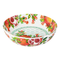 Grand saladier profond en mélamine 25 cm en imprimé citrons Capri ...