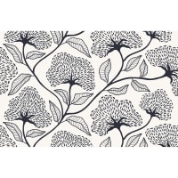 Lot de 6 sets de table motifs ginkgo beige et noir 28 x 43 cm Cassia ...