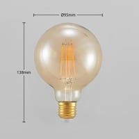 Bombilla LED de filamento Milk Esfera G45 Luminarie | Maisons du Monde