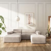 Ecksofa Modul aus Polyester 115x115x74cm, cremefarben | Maisons du Monde
