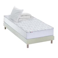 Ensemble matelas ressorts sommier couette oreillers 140x190 | Maisons ...