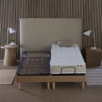 Ensemble électrique relaxation matelas latex gris 2x90x200 | Maisons du ...