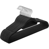 12 Perchas para pantalones antideslizantes de color negro Breanna ...