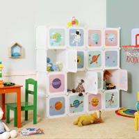 Estantería infantil con 10 cubos de color blanco Damion | Maisons du Monde