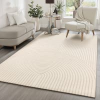 Alfombra de salón turquesa amarillo gris 120 x 170 cm LAZUR | Maisons ...