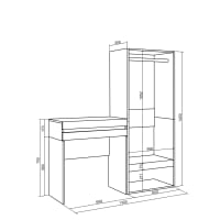 Console d'Entrée avec Miroir, Rangement et Porte-Manteaux | Maisons du ...
