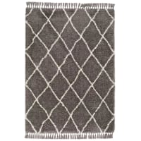 Tappeto da soggiorno grigio crema beige quadri 120x170 VALLEY | Maisons ...