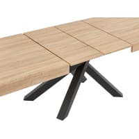 Table en bois pied central 6/8 places Rivano | Maisons du Monde