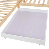 Letto per bambini, 2 cassetti, marrone, con materasso ibrido 90 x 200 ...