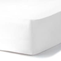 Drap housse satin lavé de coton bio grège Gaia | Maisons du Monde