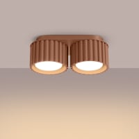 Lámpara de techo moca aluminio alt. 6 cm Aura | Maisons du Monde