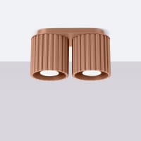 Lámpara de techo moca aluminio alt. 6 cm Aura | Maisons du Monde