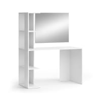 Coiffeuse avec tabouret miroir led multiprise 9 tiroirs blanc | Maisons ...