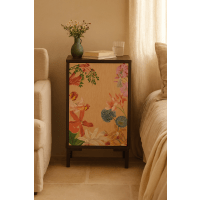 Table de chevet avec 1 tiroir en mélaminé rose Westerleigh | Maisons du ...