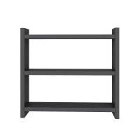 Juego de 2 estantes de pared 60x25 cm mdf marrón wengué Roma | Maisons ...