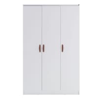 Armoire 2 portes en bois blanc Ties | Maisons du Monde