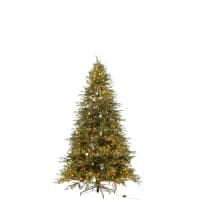 Albero di Natale artificiale con 4000 LED in metallo verde H.325 cm ...